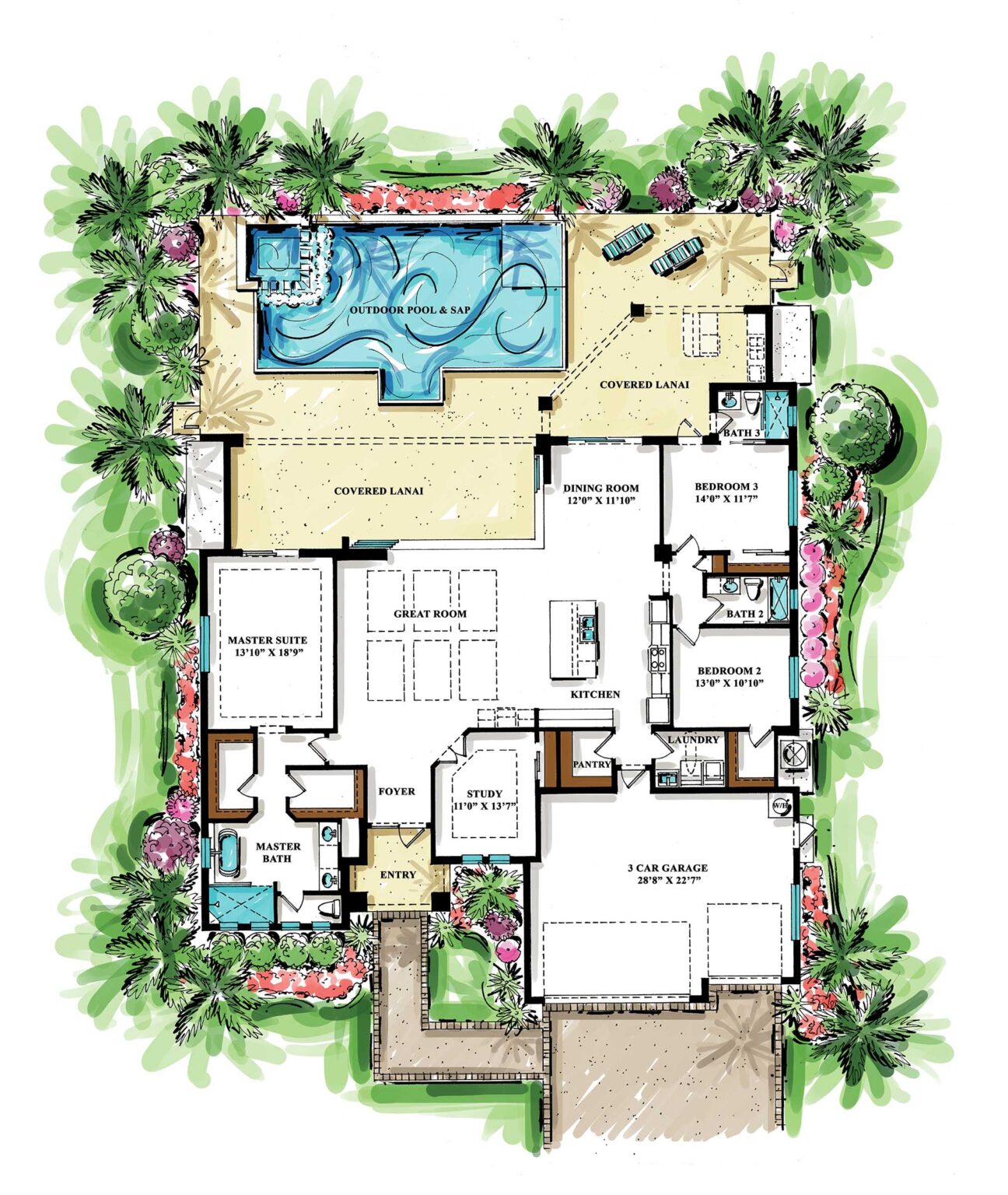 White Marlin Floor Plan - Tracey Quality Building